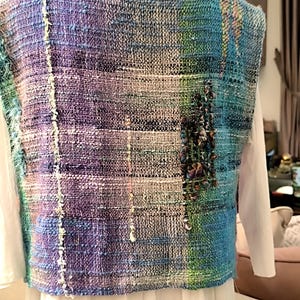 Women's Handwoven Vest , Saori Woven ,freestyle ,handwoven,art Textile ...