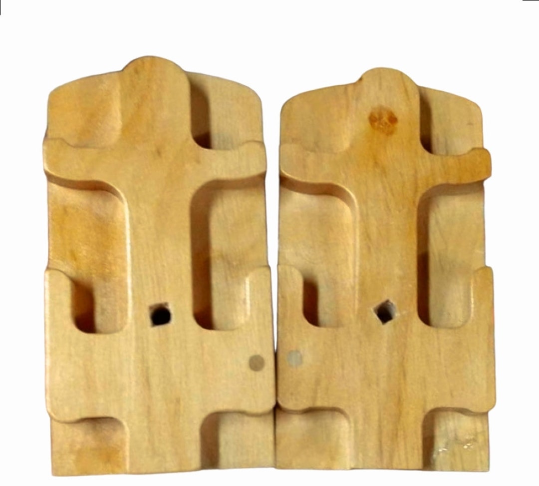 Double Heddle Block Set in Clear Finish for Kromski Harp Forte Rigid ...