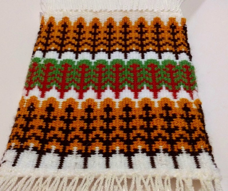 Krokbragd With 3 Heddles on a Rigid Heddle Loom Trees - Etsy