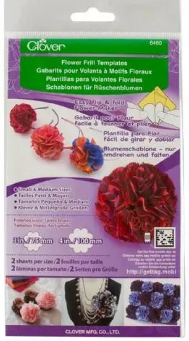 Clover Flower Frills Template – Small & Medium, 3-inch/4-inch - Etsy