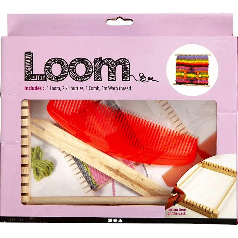 Kids Weaving Loom Kit: Wooden Frame, Beginner Textile Craft - Etsy