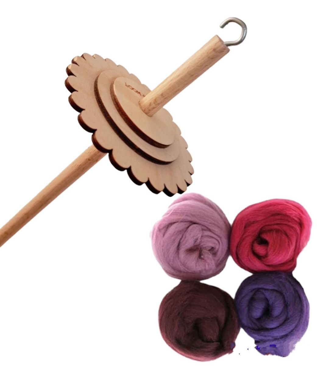 Drop Spindle Kit ,hand Spinning ,kit for Begginer - Etsy