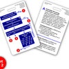 Dermatome Badge Pocket Card Vertical for Nurse Paramedic EMT for ID ...