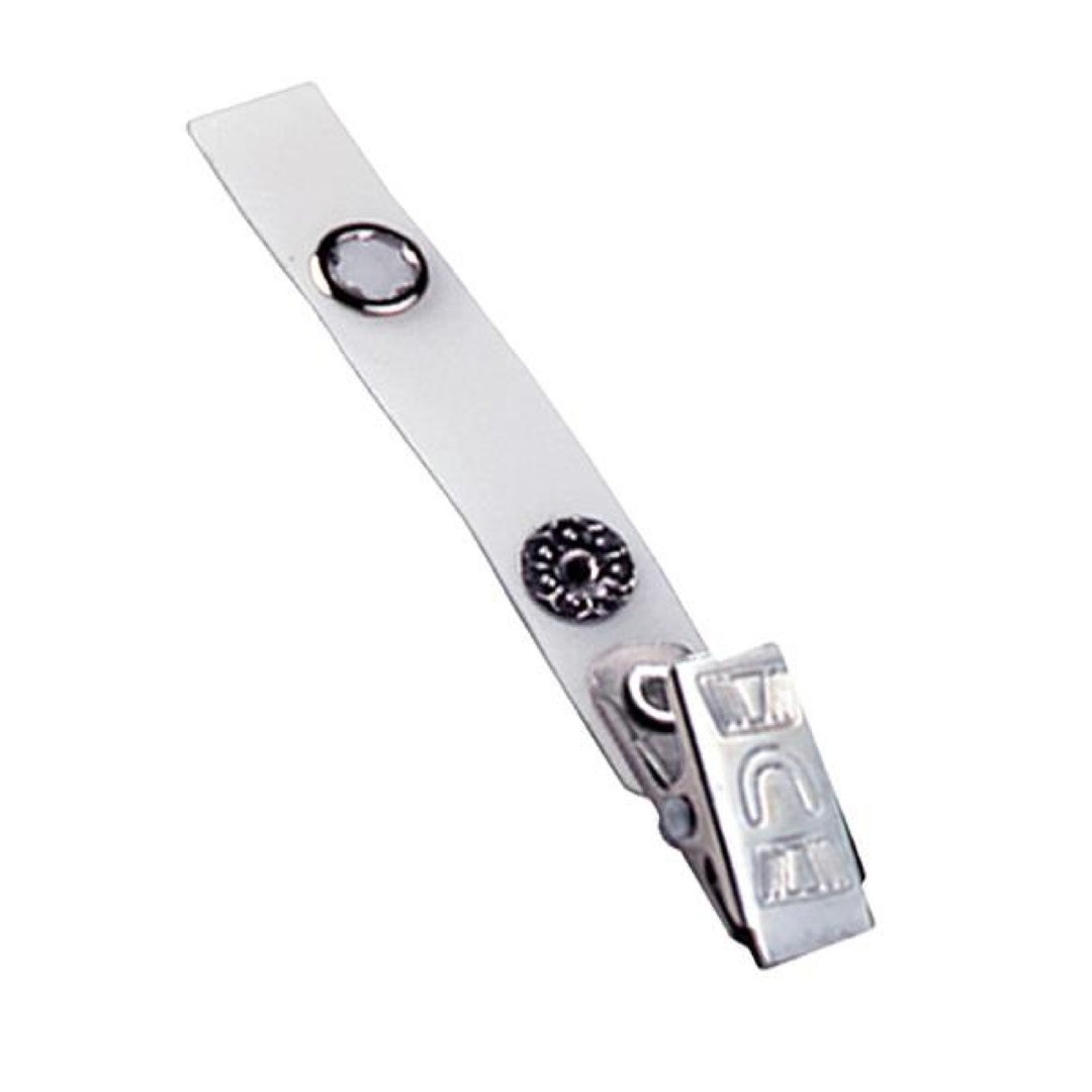 Reinforced White Badge Strap Clip for ID /badge / Holder - Etsy