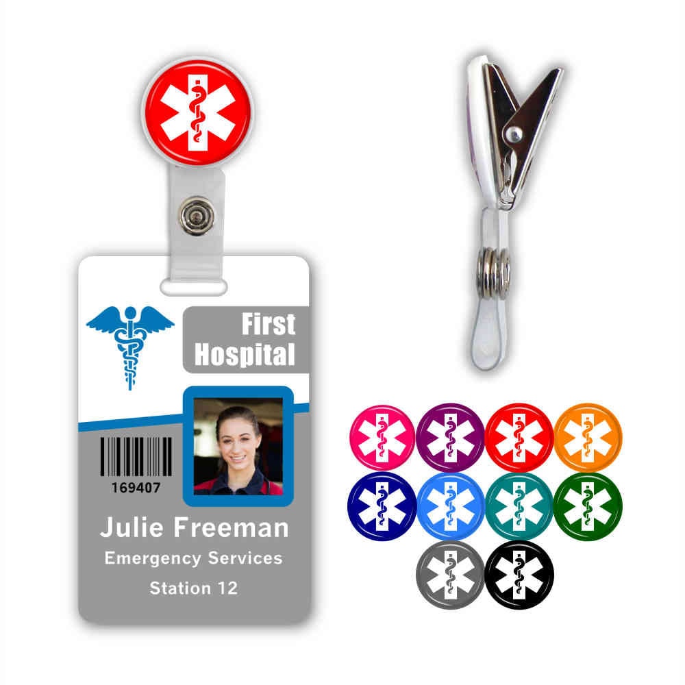 Star of Life SOL Badge ID Name Tag Clip Available in 10 | Etsy