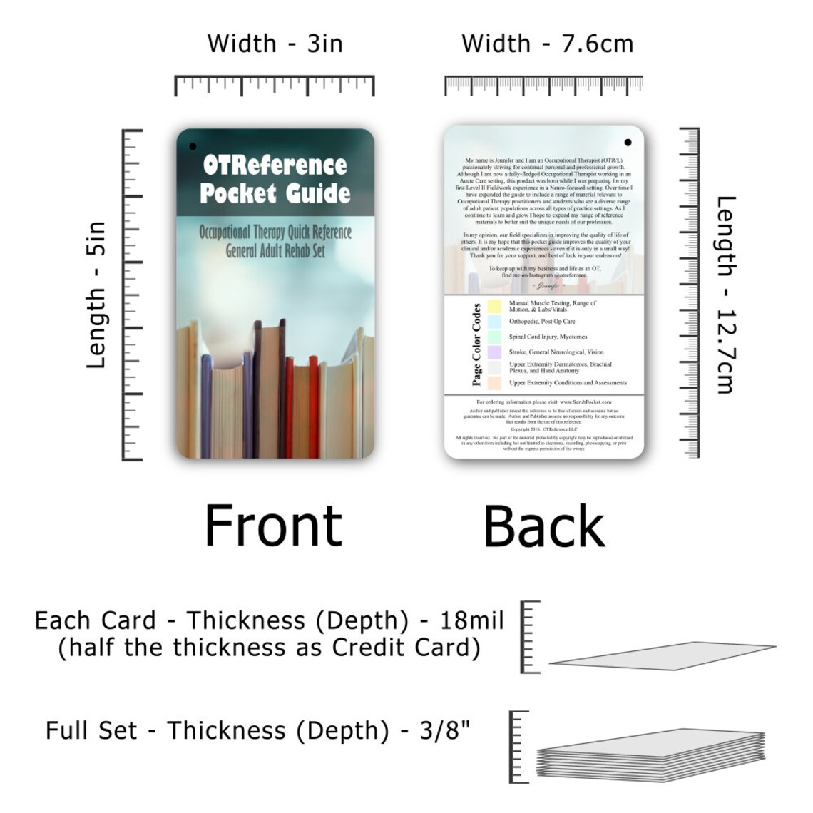 Otreference Pocket Guide General Adult Rehab Set - Etsy