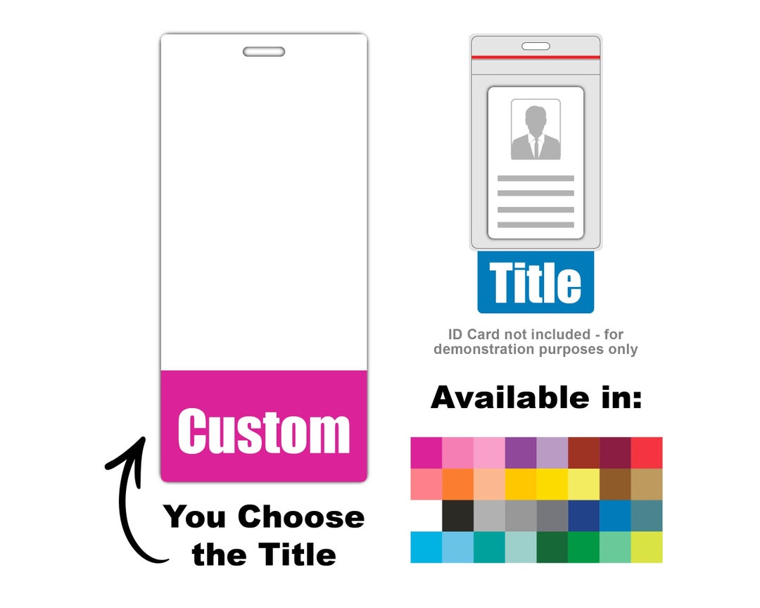 Custom Extreme Vertical Badge Buddy - Etsy