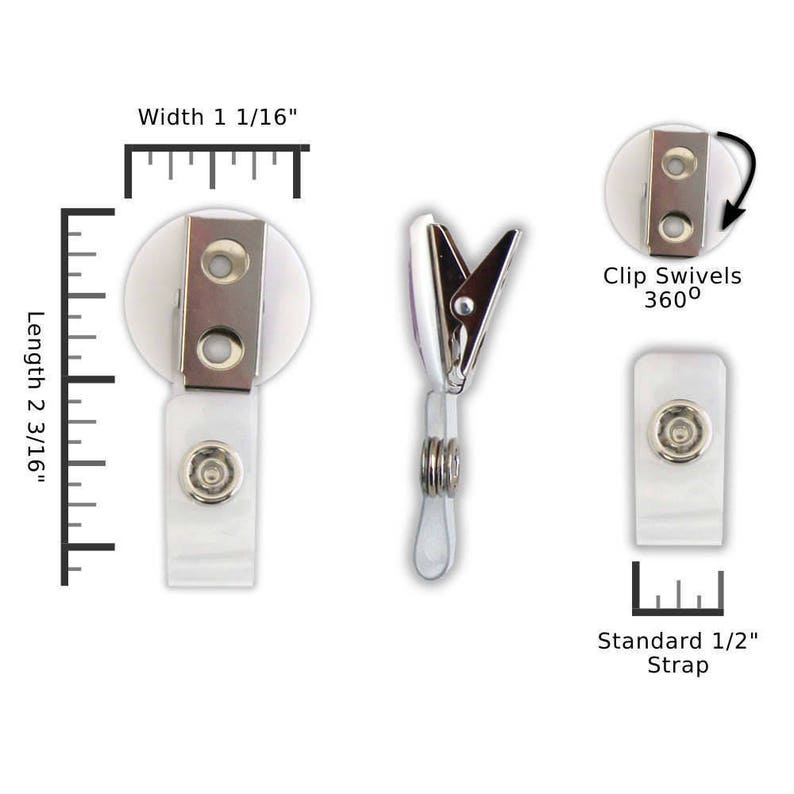 Caduceus Medical Badge ID Name Tag Clip Available in 10 | Etsy