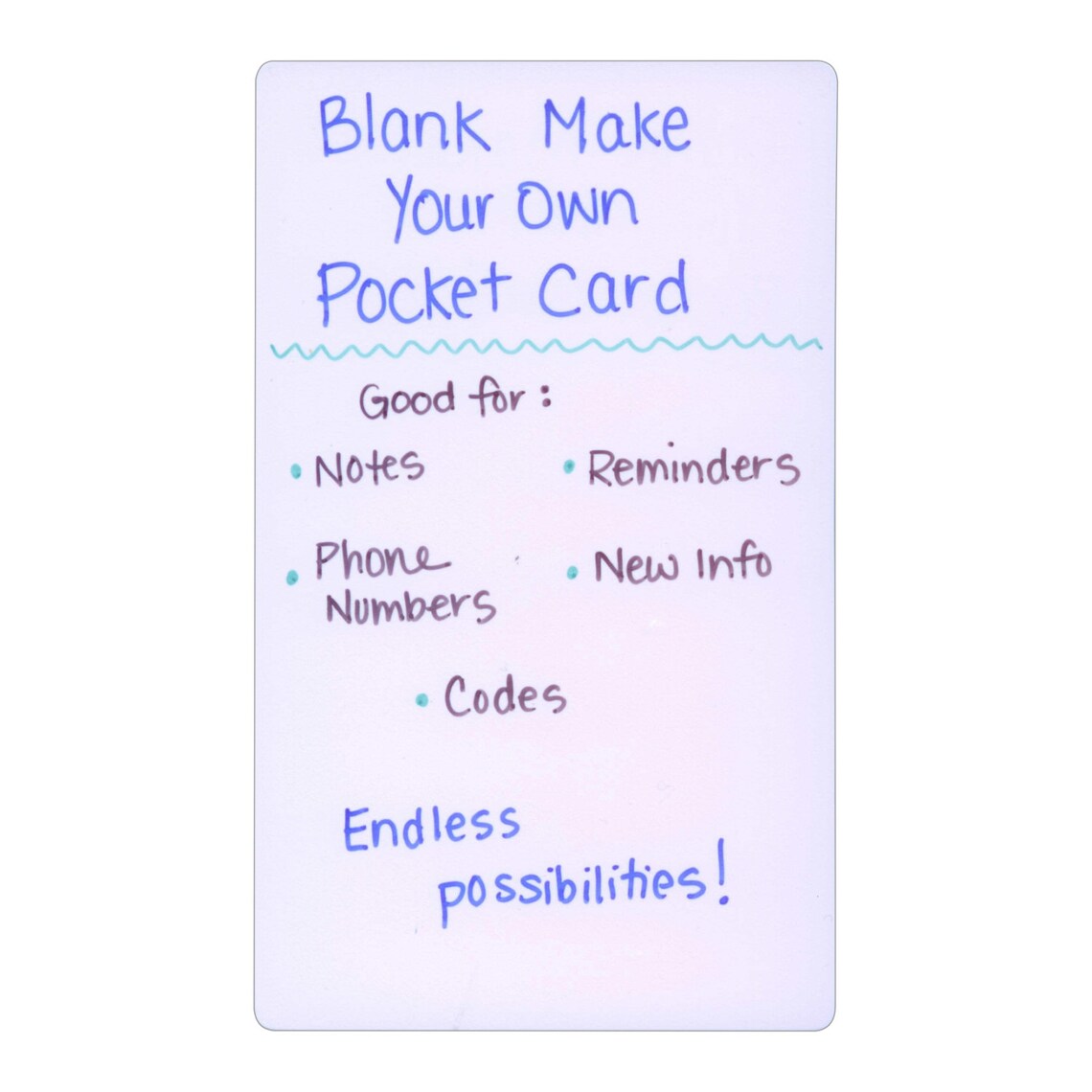 Blank Plastic Make Your Own Index Size Pocket Card for Nurse - Etsy