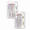 Dermatome Badge Pocket Card Vertical for Nurse Paramedic EMT for ID ...