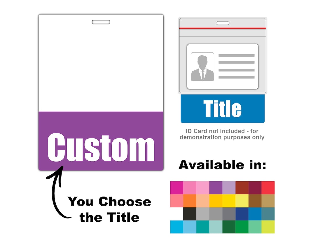 Custom Extreme Horizontal Badge Buddy - Etsy