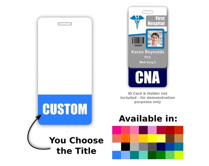 Personalized Badge Buddy, Badge Plaque, Custom Engraved Wording, Fits ...