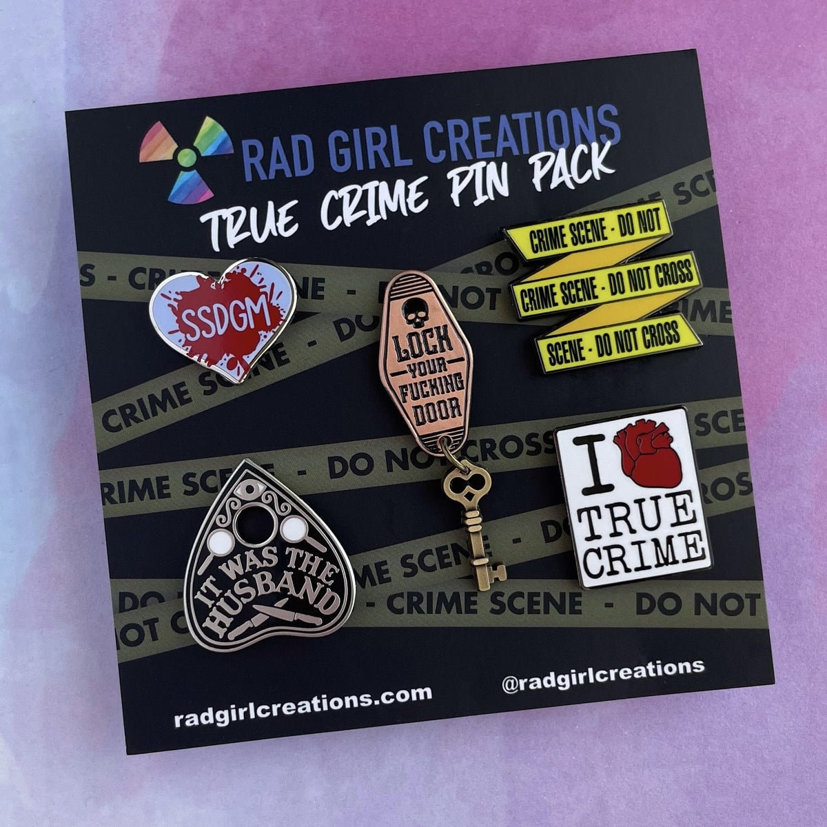 True Crime Pin Pack Nerdy Funny & Real by Radgirlcreations | Etsy