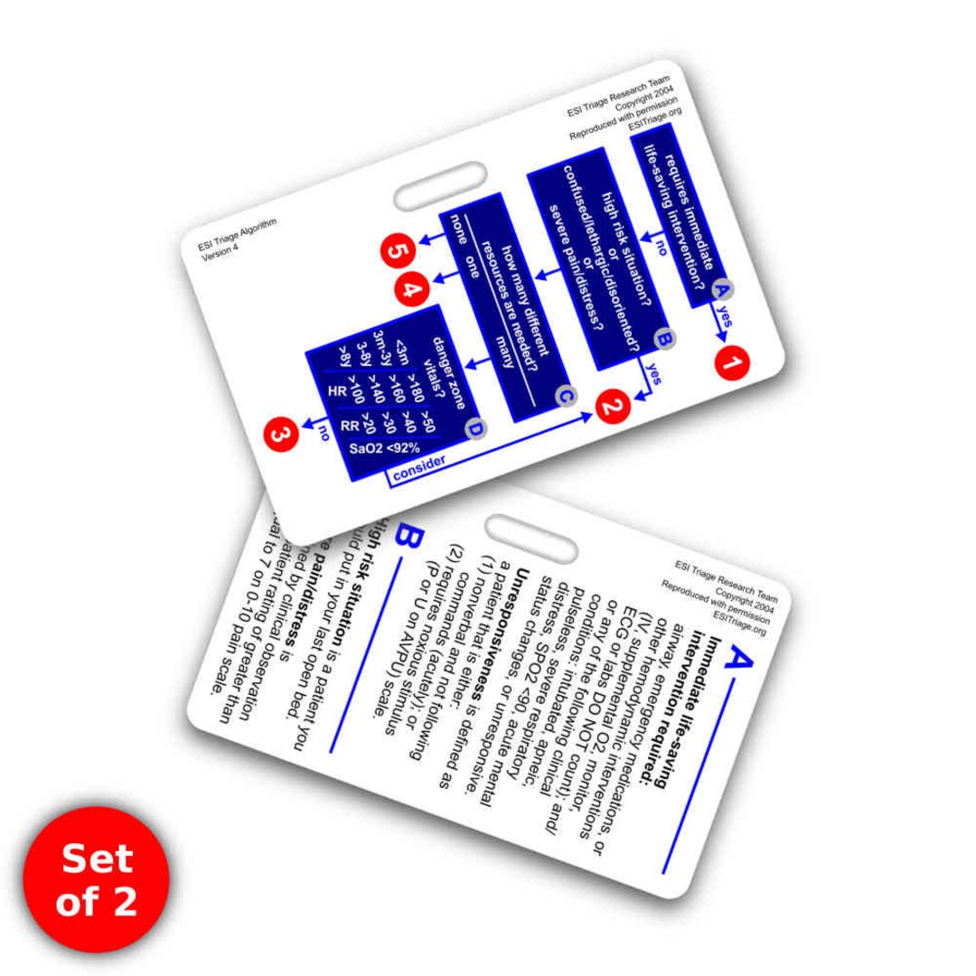 ESI Horizontal Badge Reference Cards 2 Card Set - Etsy