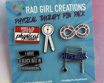 Radiation Therapy Pin Pack Nerdy Funny & Real by - Etsy