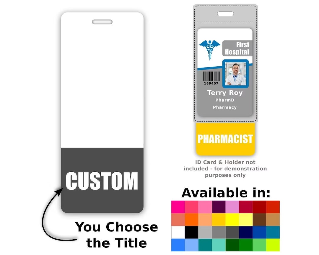 Custom Oversized Vertical Badge Buddy - Etsy