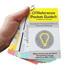 Otreference Pocket Guide - Critical Care Rehab Set - Etsy