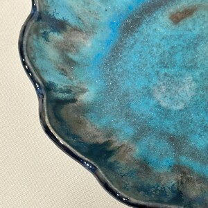 Ceramic Handmade Scallop Rim Shallow Bowl - Etsy