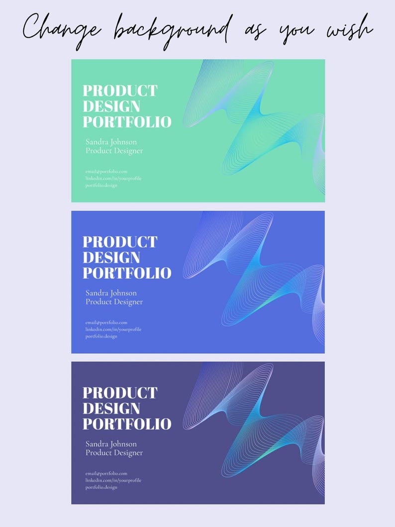Product Design Admission Portfolio Template Canva | Neon Blue Creative ...