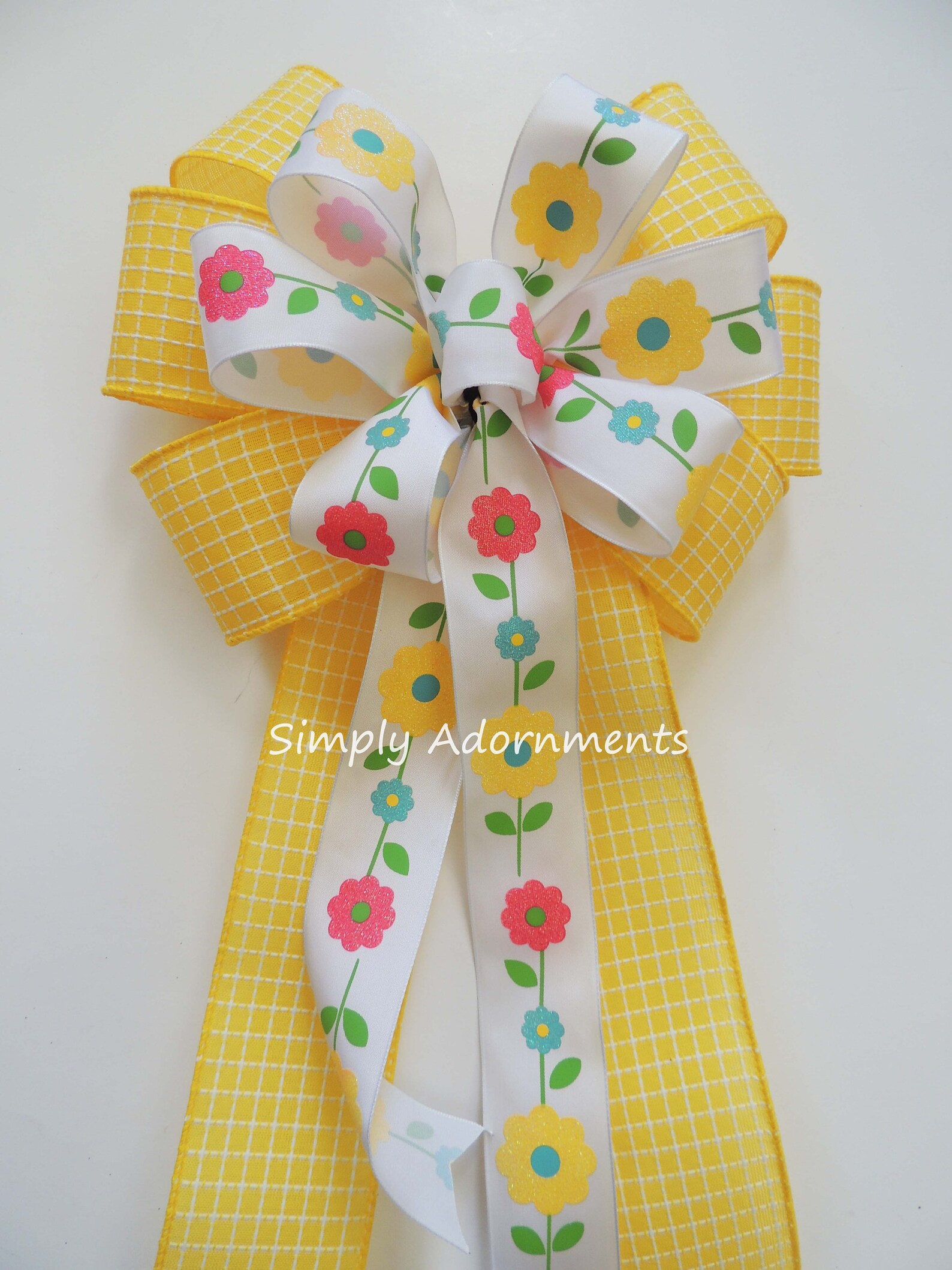 Yellow Spring Plaid Bow Yellow Spring Plaid Bow Spring Plaid - Etsy