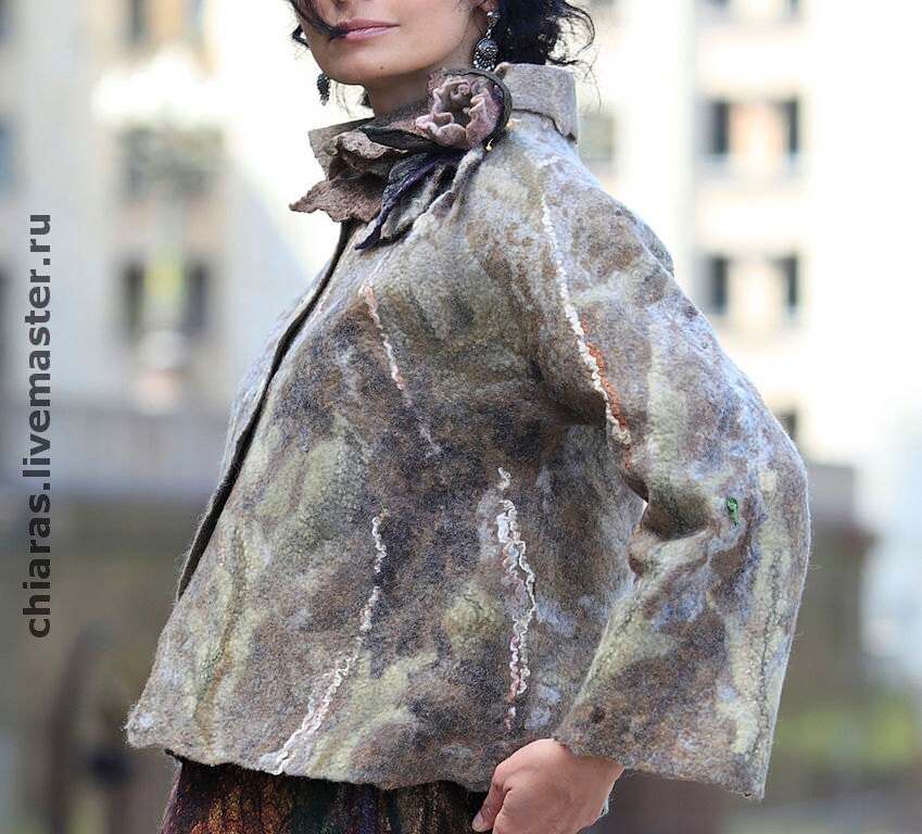 Felted Jacket Template STONE FLOWER. for Felting With Instructions - Etsy