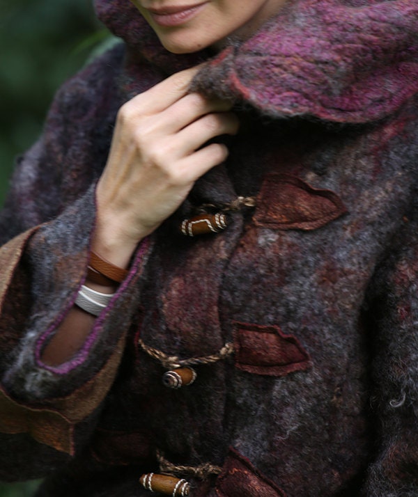 Pattern for Seemless Felted coat PARKA With a Hood and - Etsy UK