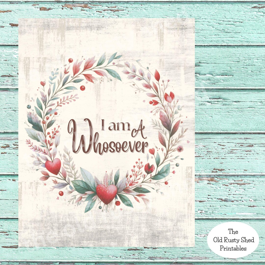 Digital Download, Printable, Decoupage, I Am a Whosoever, Digital Art ...