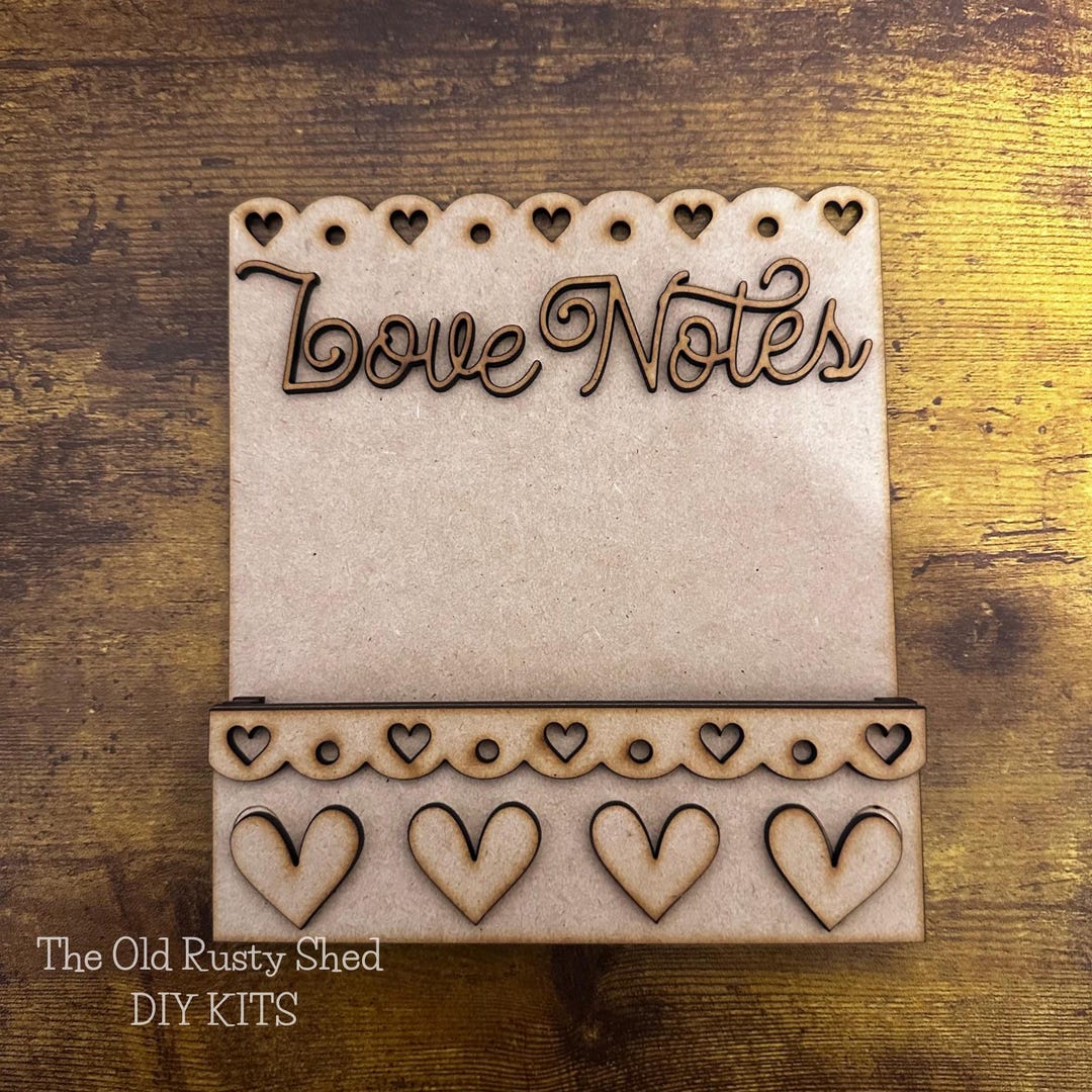 V203, Valentine Note Holder, Valentine Box, Wood Hearts, Wood Decor ...