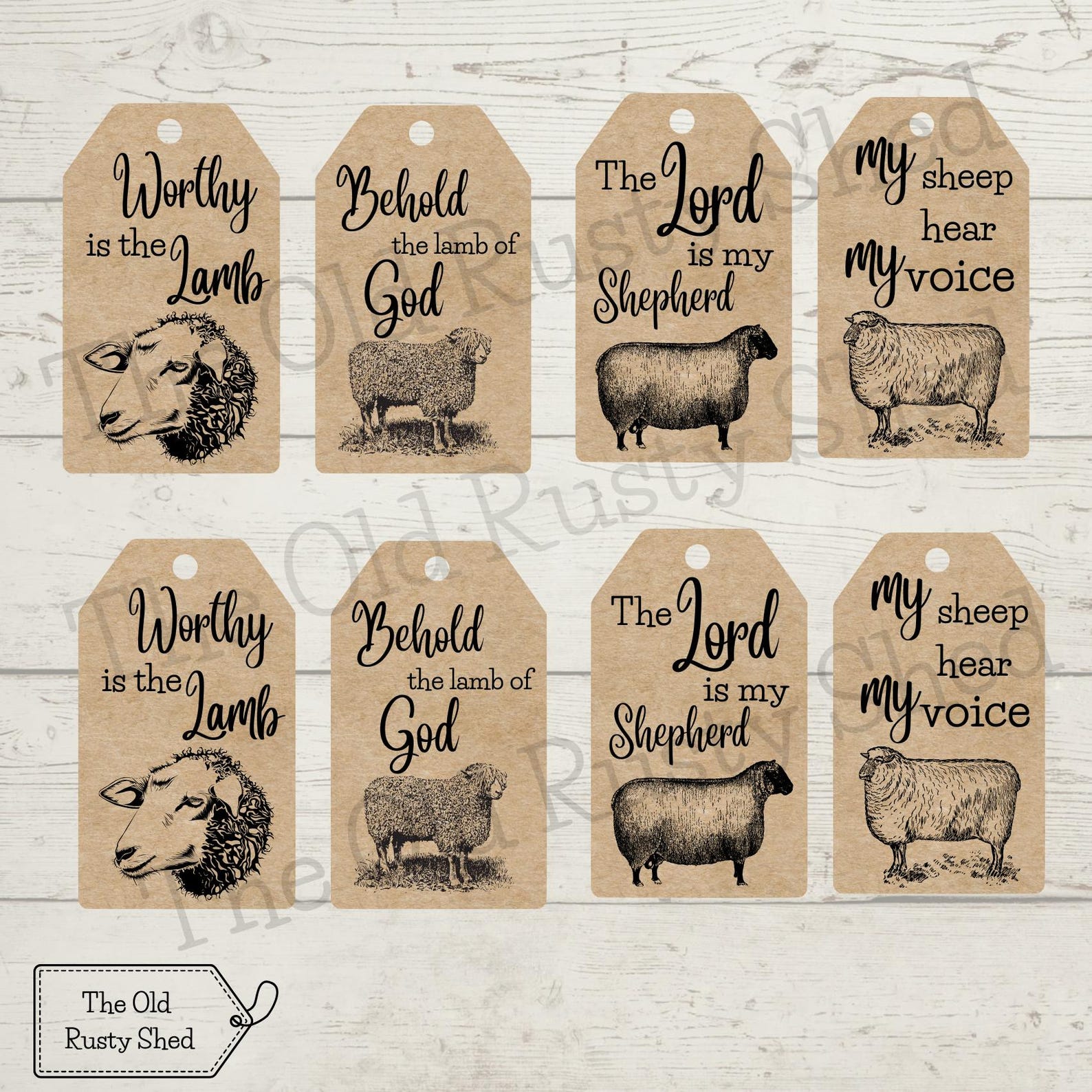 Worthy is the Lamb Printable Tags | Christian Lamb of God Tags | the ...