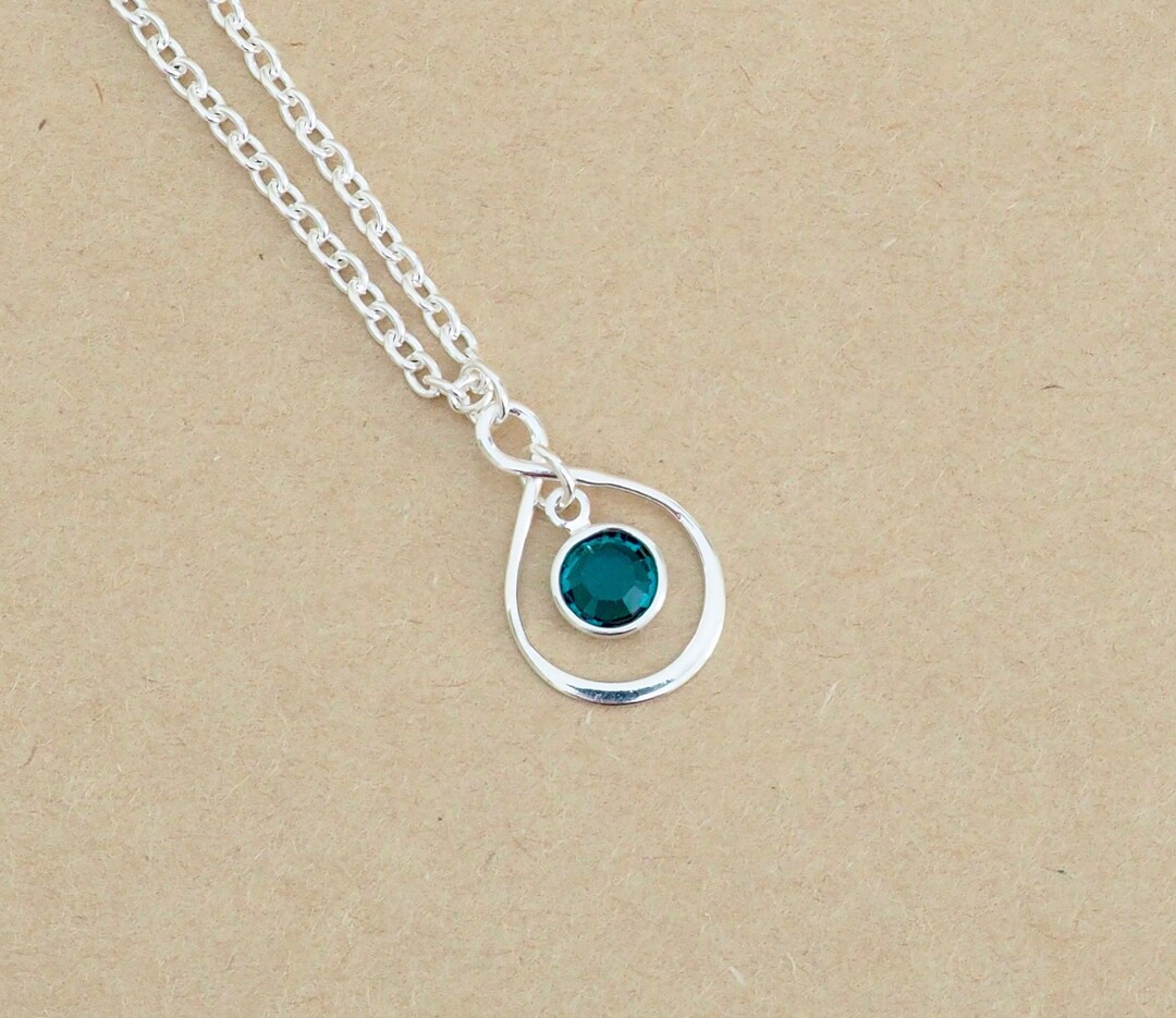 Silver and Crystal Charm Necklace Silver Infinity Charm Necklace ...