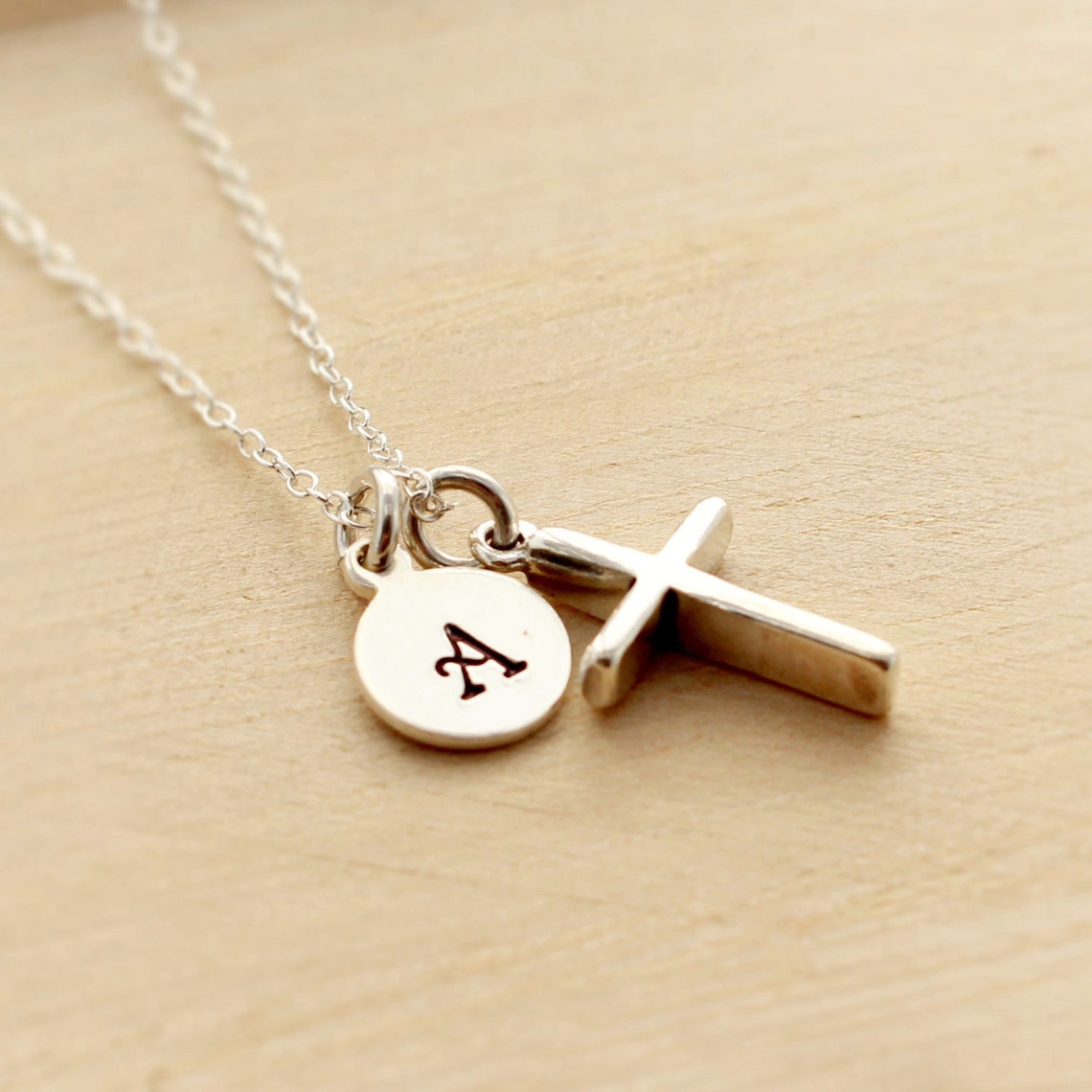 Confirmation Necklace Personalized Baptism Necklace Cross - Etsy