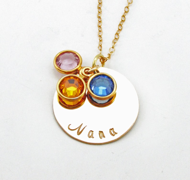 Gold Nana Necklace Personalized Gold Jewelry Gold | Etsy