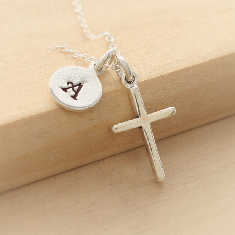 Confirmation Necklace Personalized Baptism Necklace Cross - Etsy