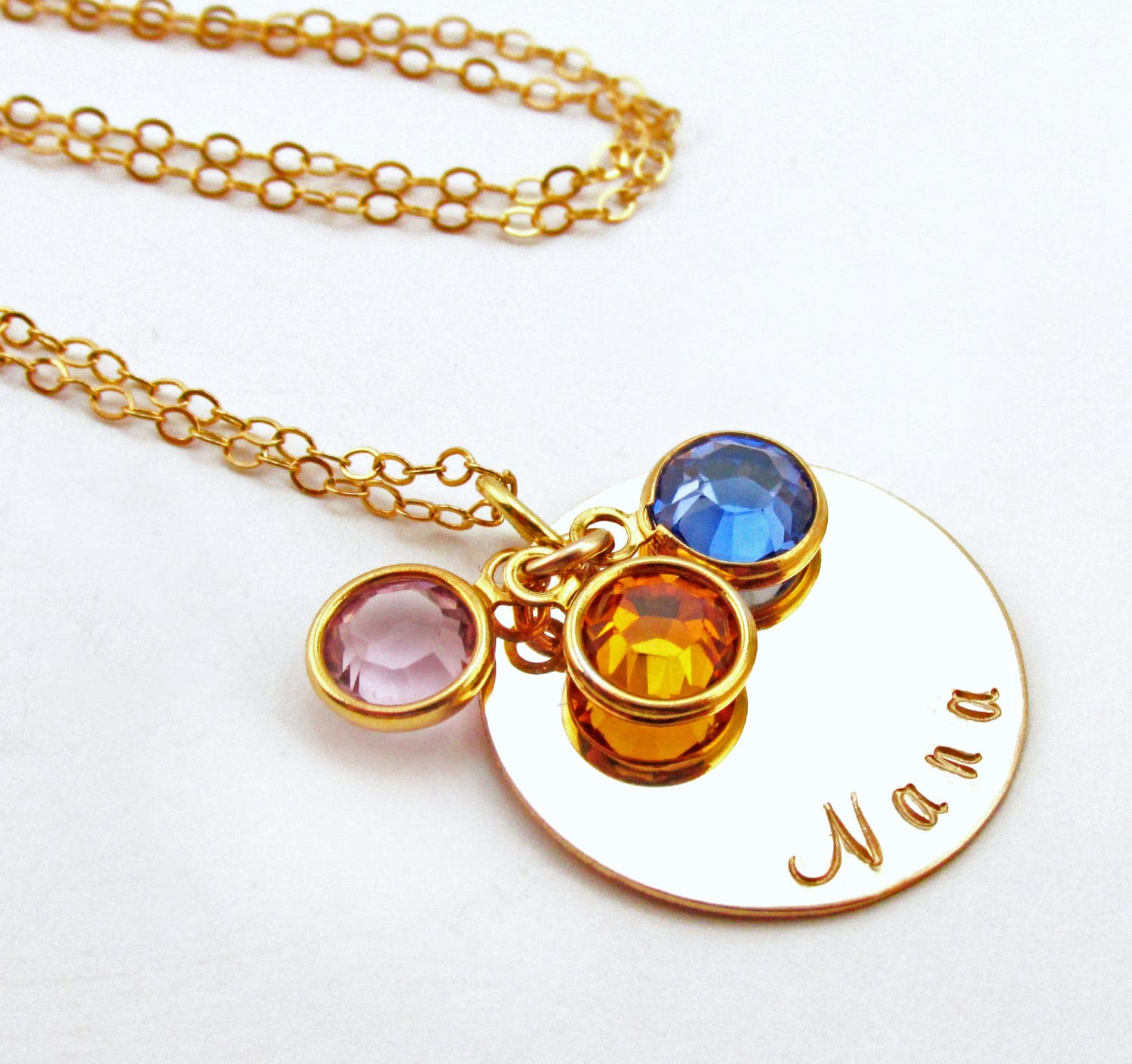 Gold Nana Necklace Personalized Gold Jewelry Gold | Etsy