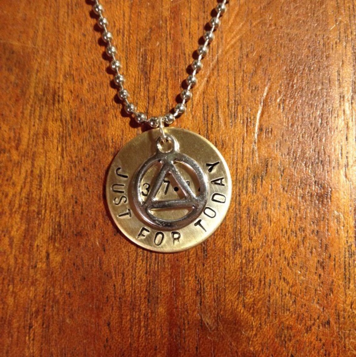 Recovery Symbol Necklace and Date. - Etsy
