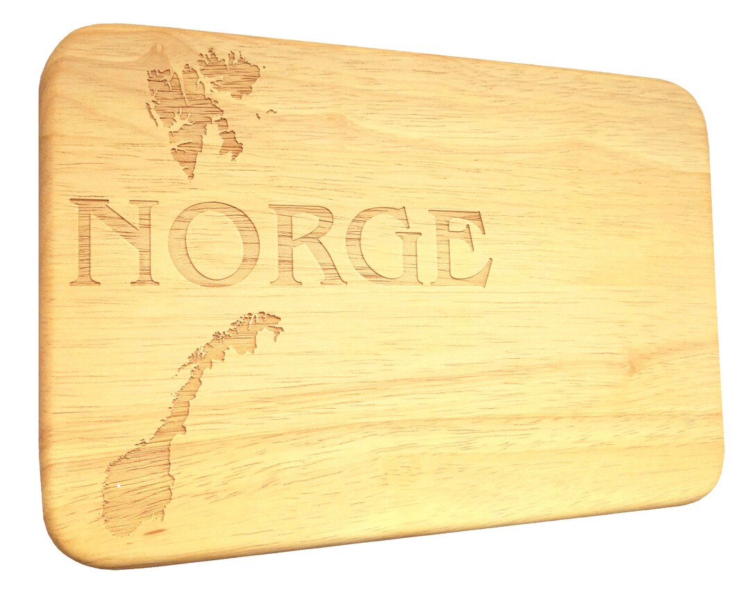 Breakfast Board Norge Norway Engraving Wood Bread Board With Optional ...