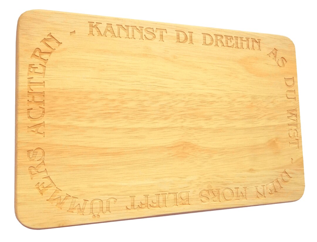 Breadboard Plattdeutsch Breakfast Boards Op Platt Engraving Can Di ...