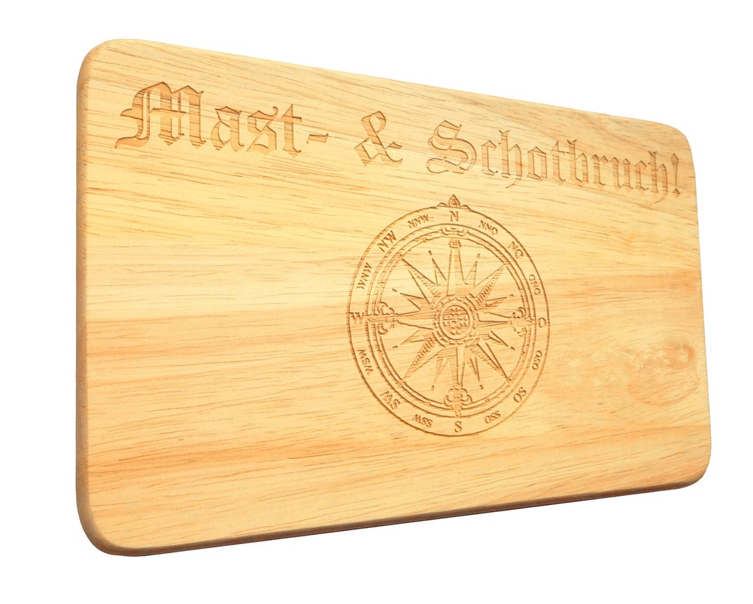 Breadboard Maritim Sailing Mast & Pod Break Engraving Breakfast Board ...