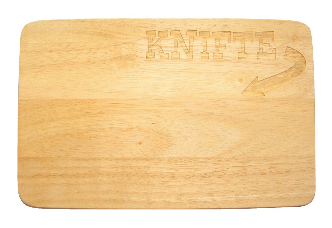 Breakfast Board Knifted Engraving Rubber Tree Breadboard Cutting Board ...