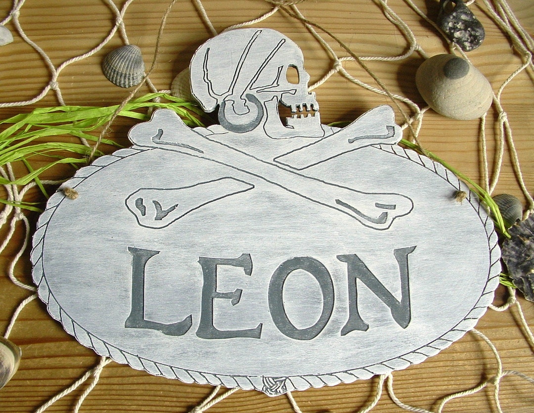Door Sign Pirate Long Ben-wish Engraving Wood-door Sign-engraving ...