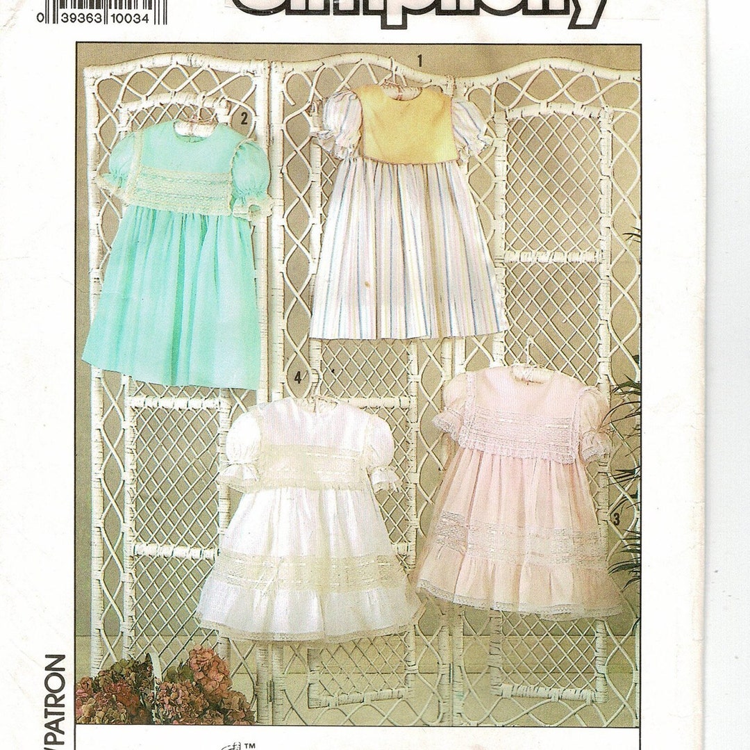 Simplicity 9572 Girl Heirloom Dress Sewing Pattern for Special ...