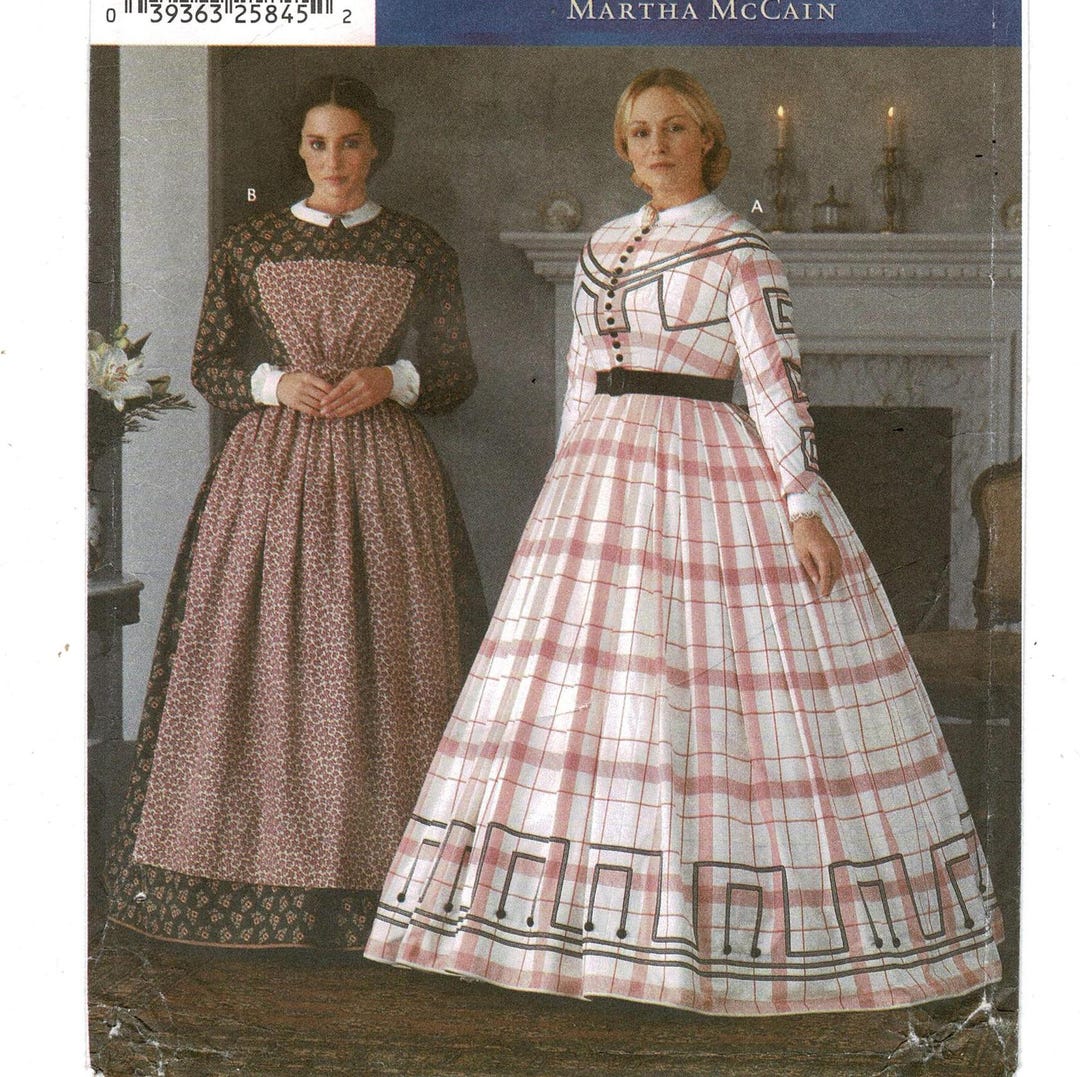 UNCUT Simplicity 7212 Civil War Dress & Apron Sewing Pattern Gone With ...