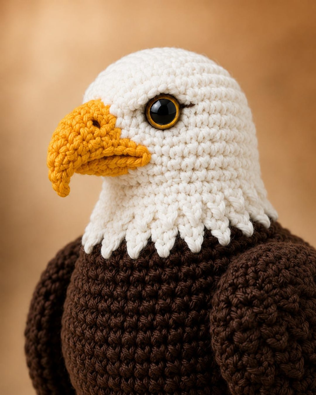 Bald Eagle Crochet Pattern PDF, Amigurumi Eagle Pattern, Crochet Bird ...