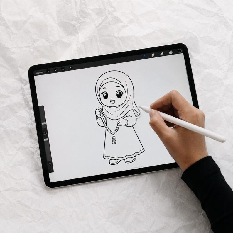Islamic Coloring Pages for Kids | Chibi Muslim Activity Book (digital ...