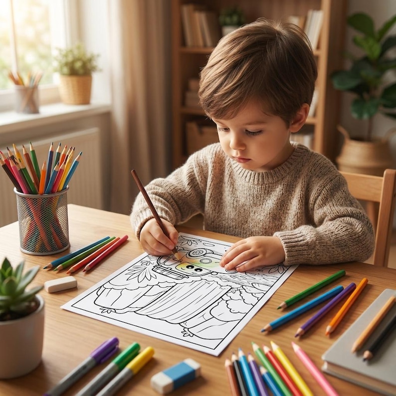 60 Car Coloring Pages for Kids, Toddler Transportation Activity Book ...