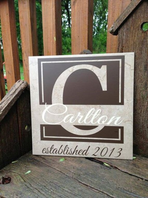 Personalized Name Tiles