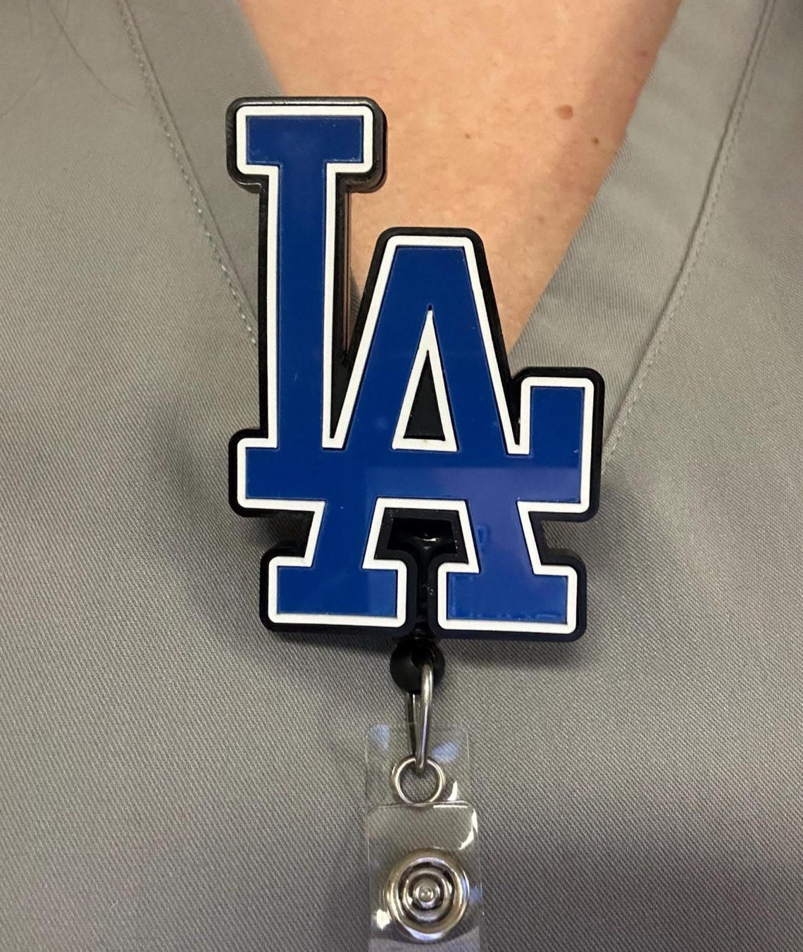 Los Ángeles Dodgers Inspired Badge Reel - Etsy