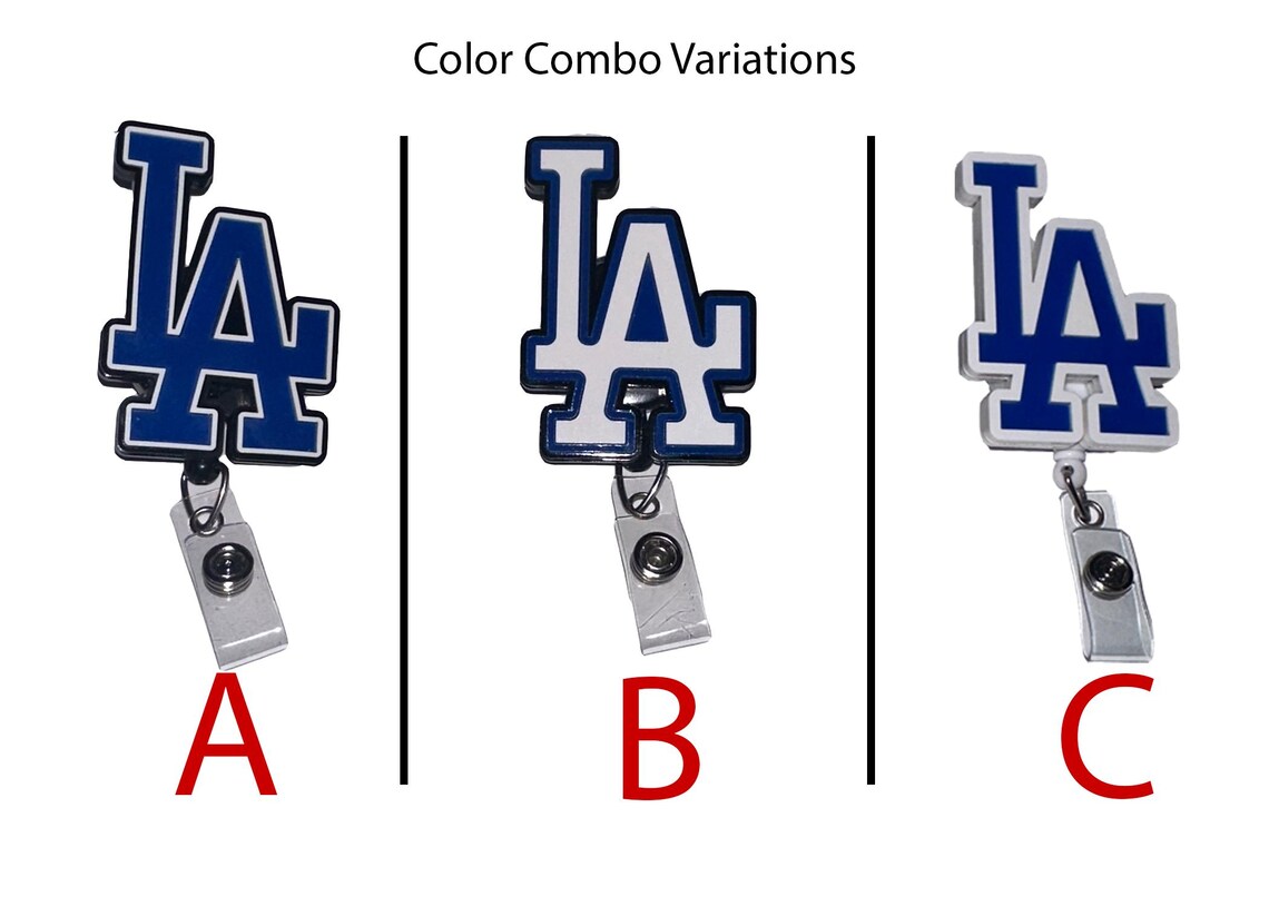 Los Ángeles Dodgers Inspired Badge Reel - Etsy