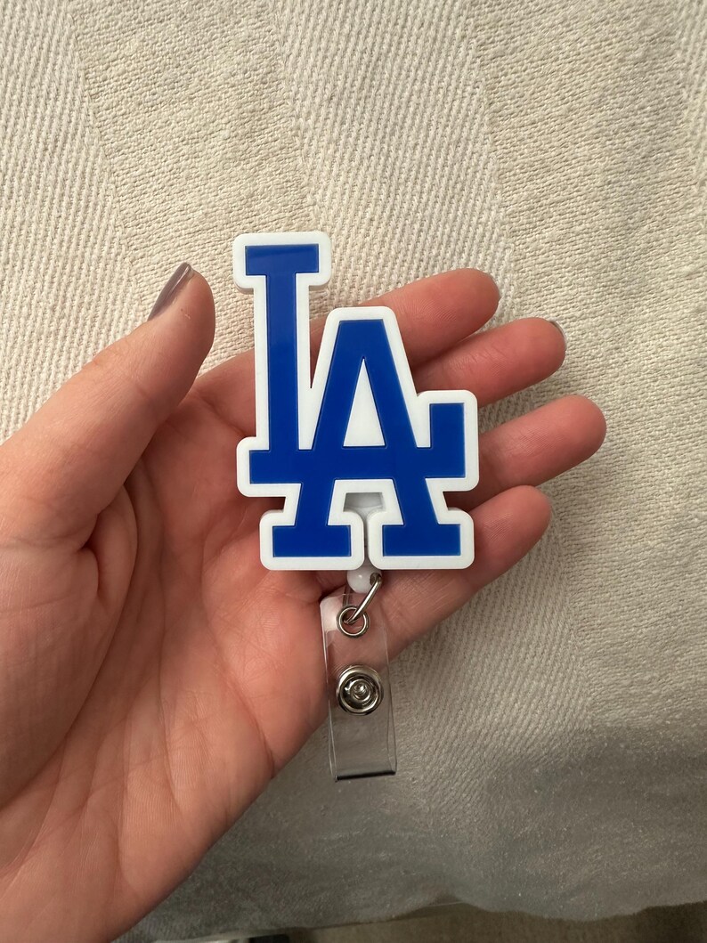 Los Ángeles Dodgers Inspired Badge Reel - Etsy
