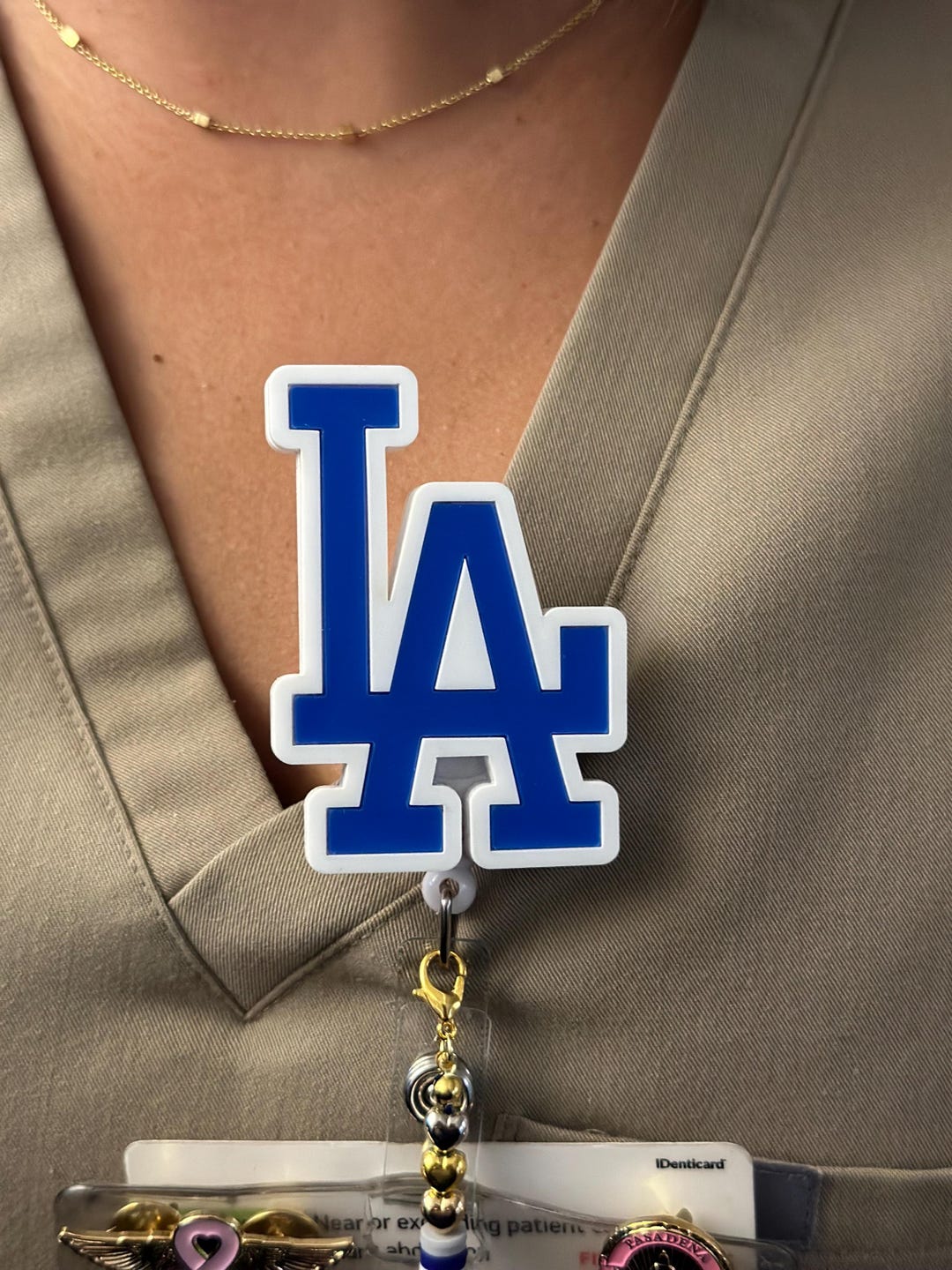Los Ángeles Dodgers Inspired Badge Reel - Etsy